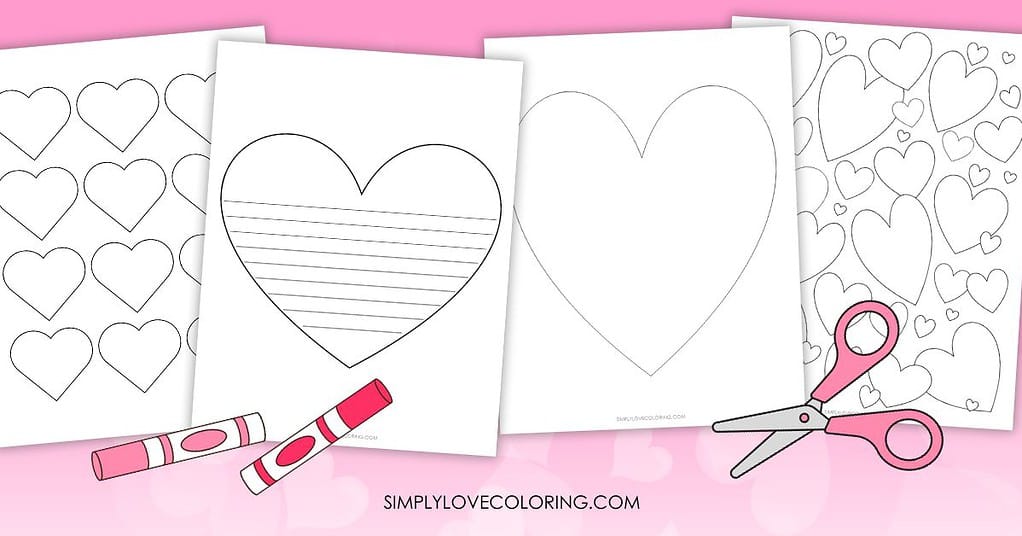 32 Heart Templates (Free PDF Printables) - Simply Love Coloring