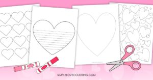 32 Heart Templates (Free PDF Printables) - Simply Love Coloring
