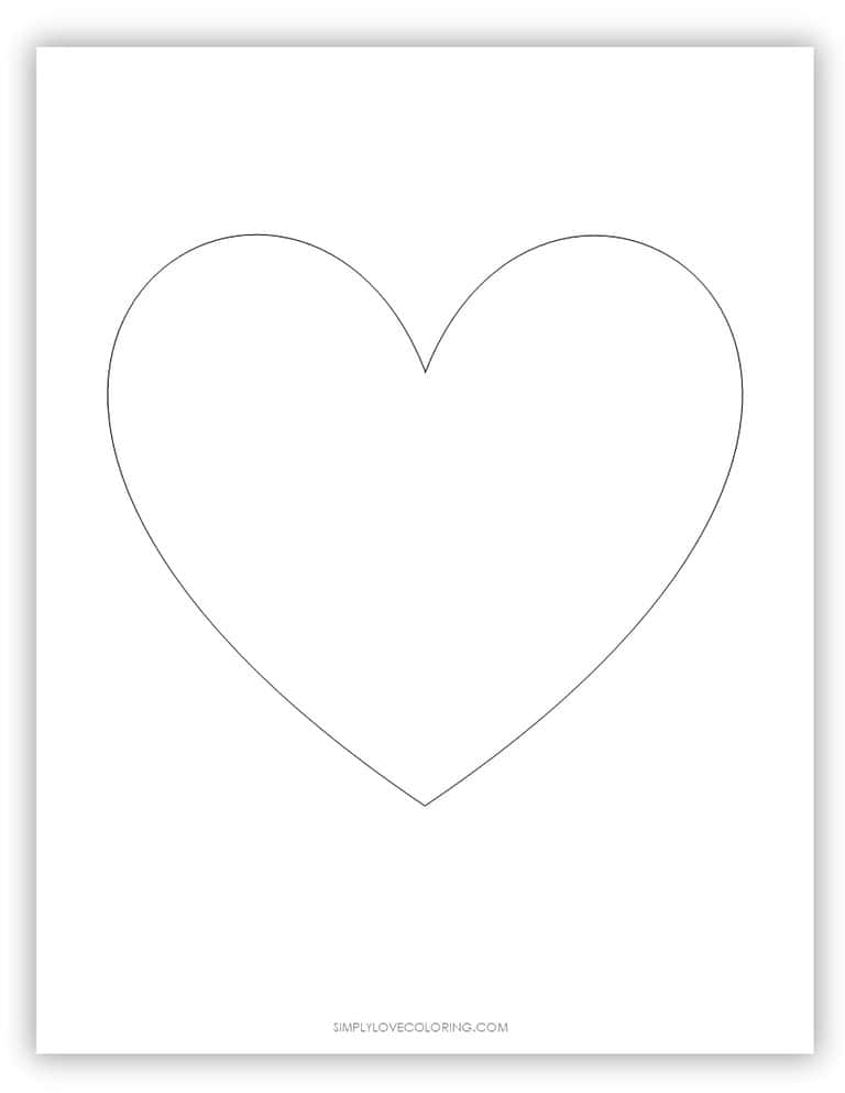 32 Heart Templates (Free PDF Printables) - Simply Love Coloring