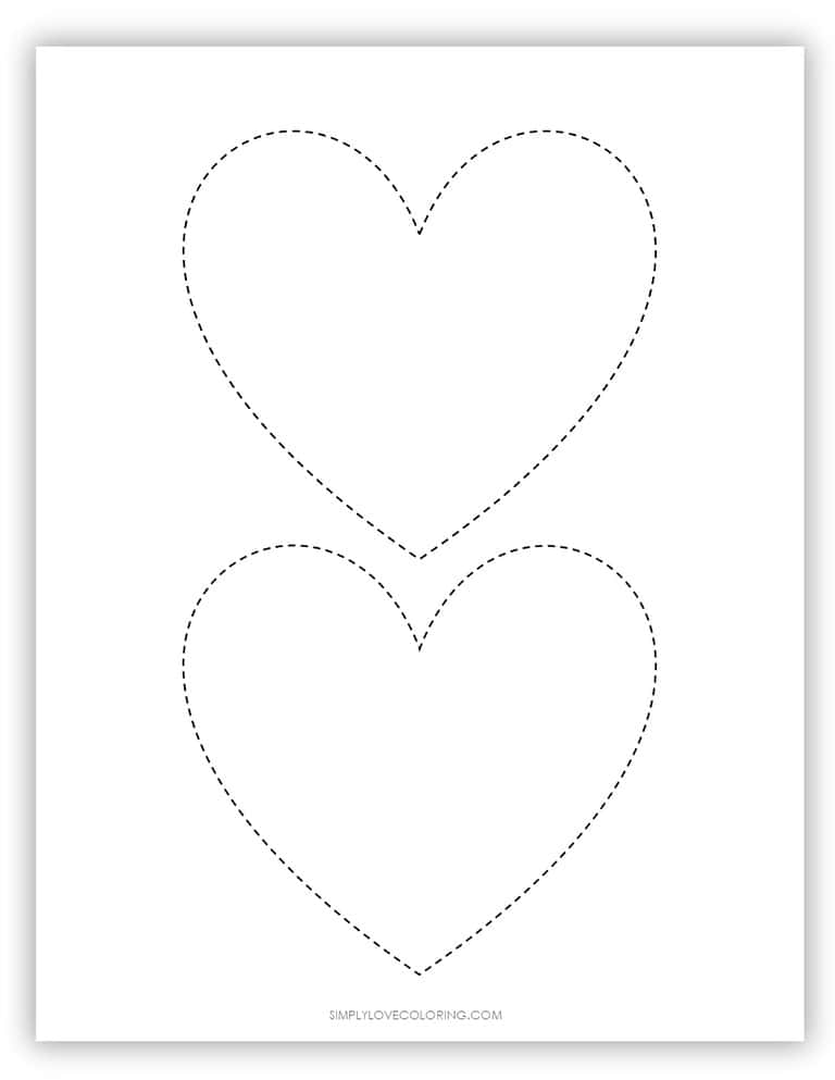 32 Heart Templates (Free PDF Printables) - Simply Love Coloring