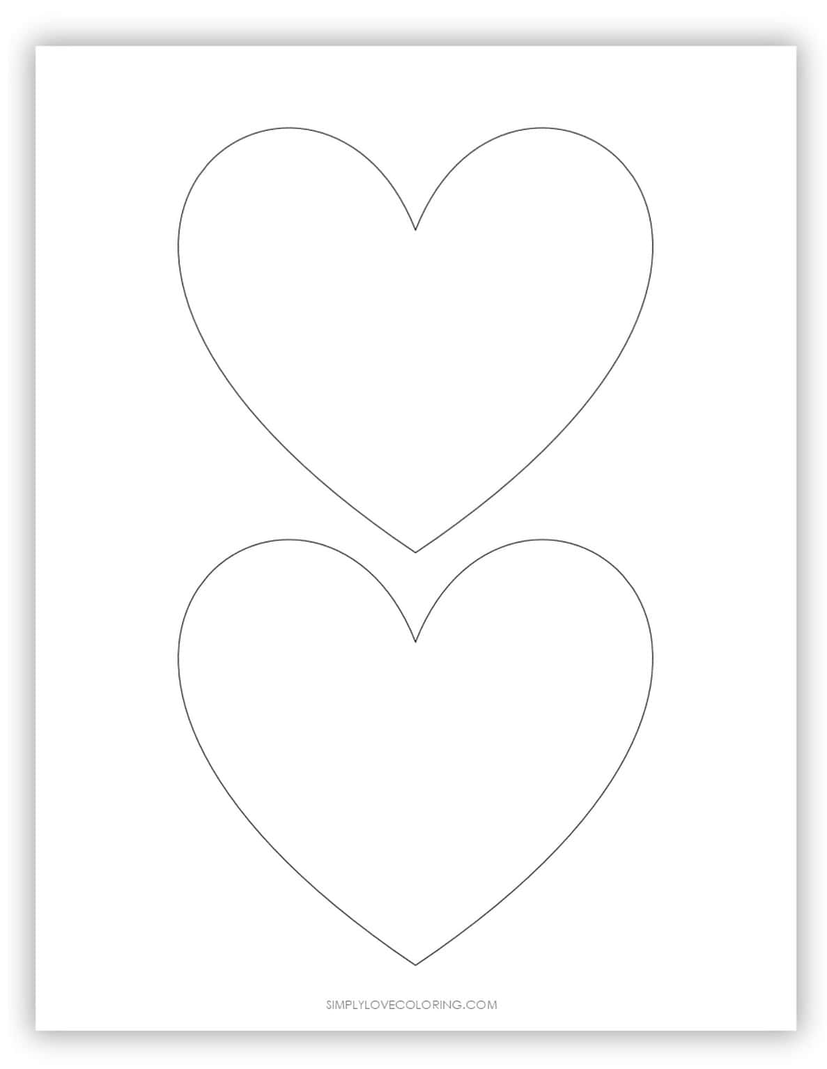 32 Heart Templates (Free PDF Printables) - Simply Love Coloring