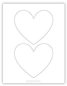 32 Heart Templates (Free PDF Printables) - Simply Love Coloring
