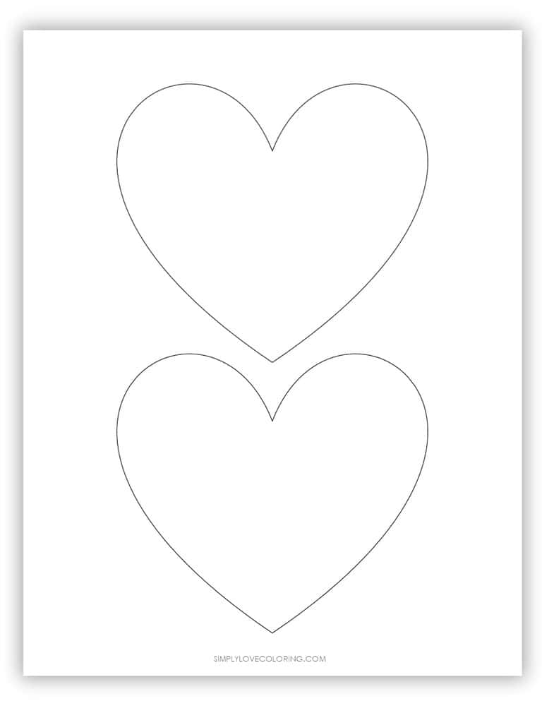32 Heart Templates (Free PDF Printables) - Simply Love Coloring