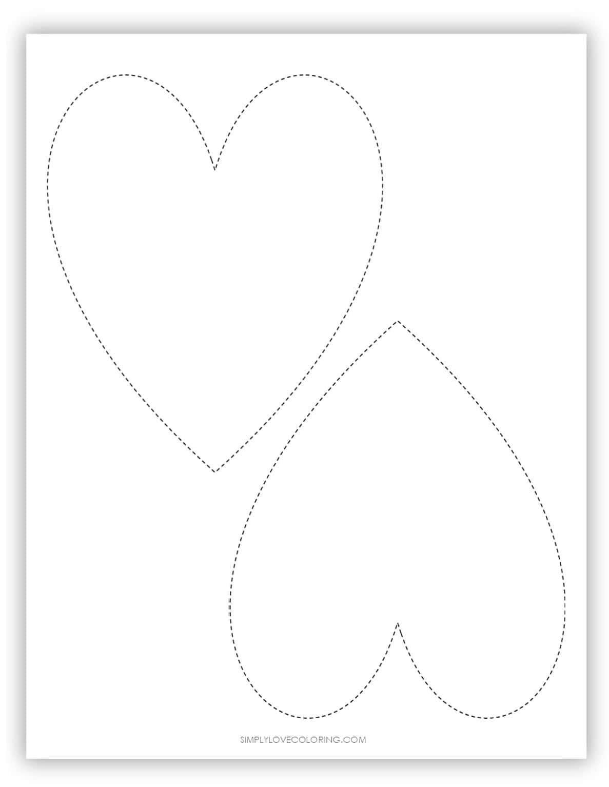 32 Heart Templates (Free PDF Printables) - Simply Love Coloring