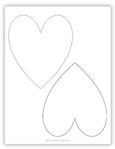 32 Heart Templates (Free PDF Printables) - Simply Love Coloring