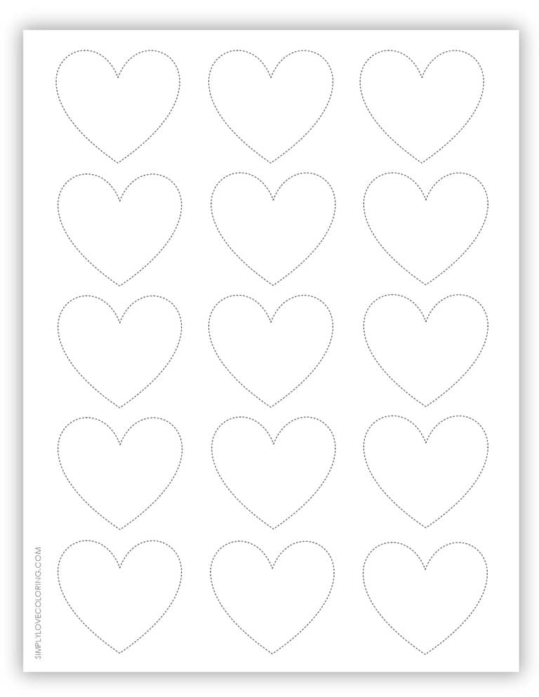 32 Heart Templates (Free PDF Printables) - Simply Love Coloring