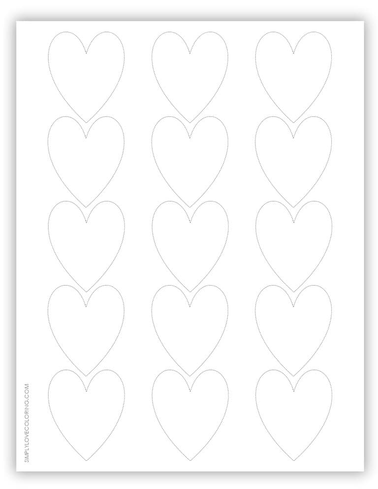 32 Heart Templates (Free PDF Printables) - Simply Love Coloring