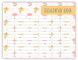 18 Reading Log Printables (Free PDF Printables) - Simply Love Coloring