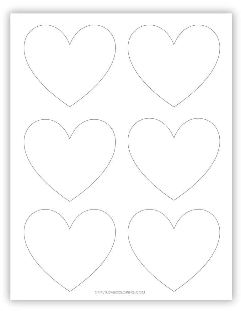 32 Heart Templates (Free PDF Printables) - Simply Love Coloring