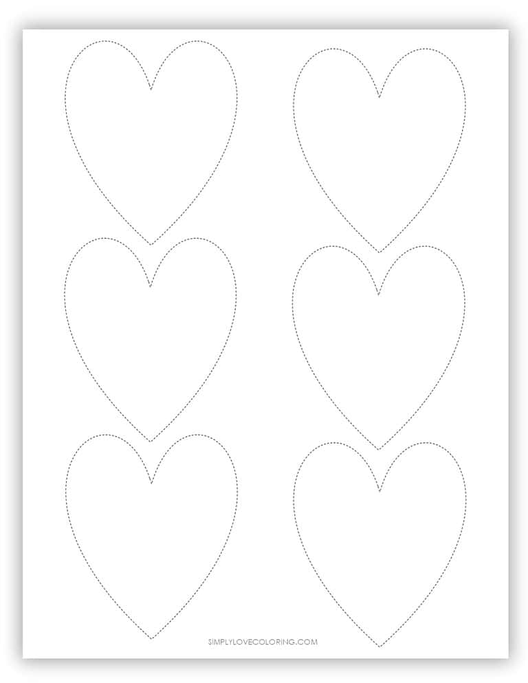 32 Heart Templates (Free PDF Printables) - Simply Love Coloring