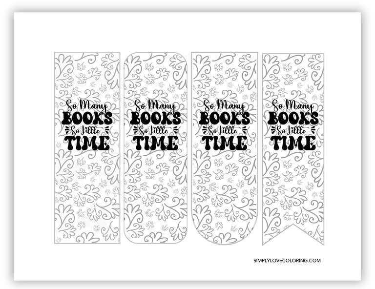 31 Bookmarks (Free PDF Printables Ready to Use, Coloring, and Templates ...