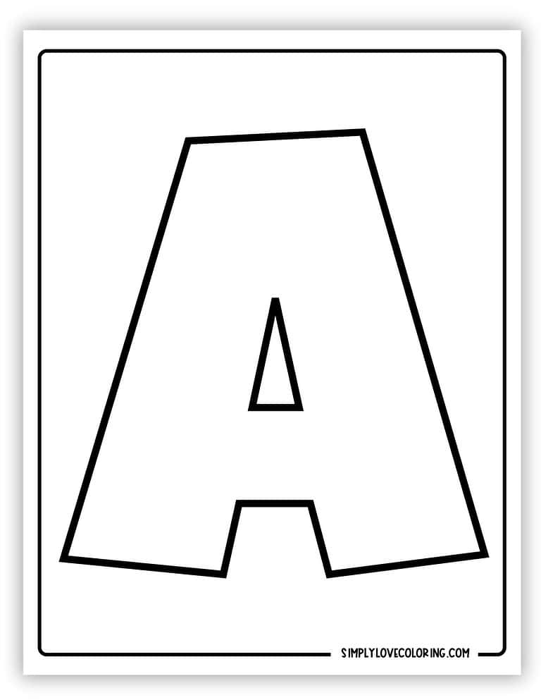 Printable Bubble Letters (Free PDF Printables) - Simply Love Coloring