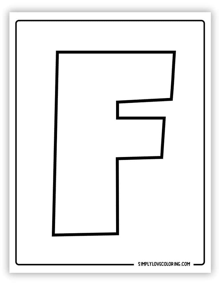 Printable Bubble Letters (Free PDF Printables) - Simply Love Coloring