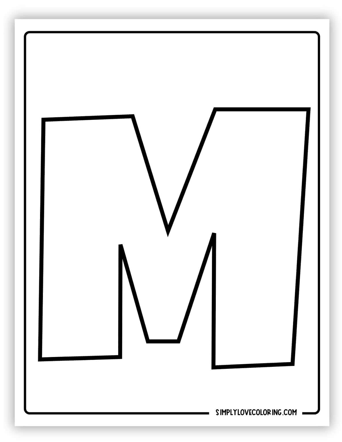 Printable Bubble Letters (Free PDF Printables) - Simply Love Coloring