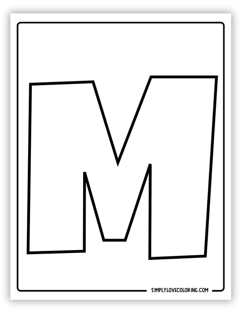 Printable Bubble Letters (Free PDF Printables) - Simply Love Coloring