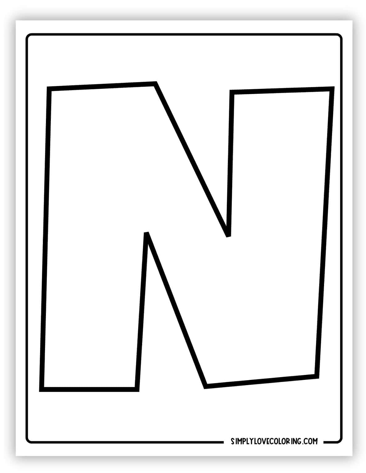 Printable Bubble Letters (Free PDF Printables) - Simply Love Coloring