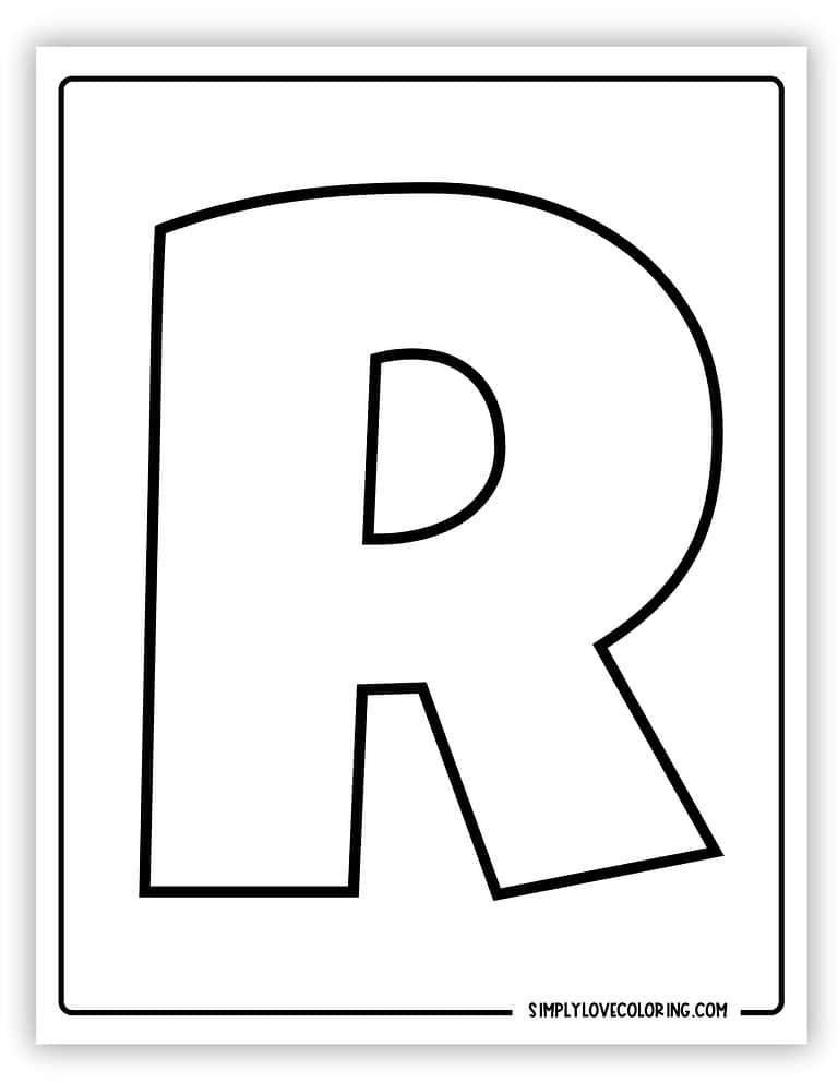 Printable Bubble Letters (Free PDF Printables) - Simply Love Coloring