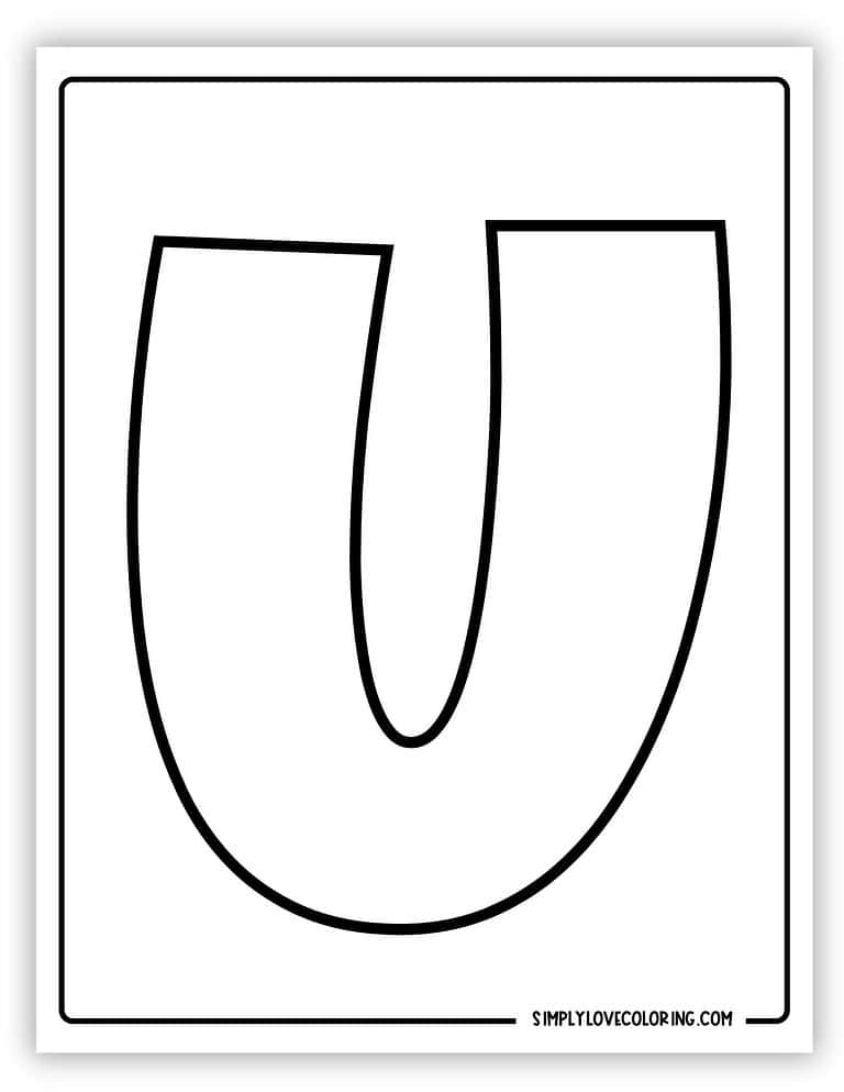 Printable Bubble Letters (Free PDF Printables) - Simply Love Coloring