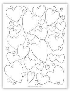 32 Heart Templates (Free PDF Printables) - Simply Love Coloring