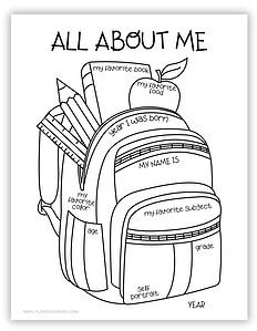All About Me Printable Worksheets (Free PDF Printables) - Simply Love ...