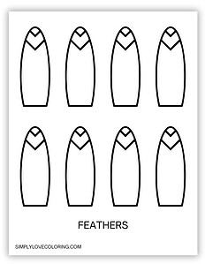 Turkey Templates (Free PDF Printables) - Simply Love Coloring