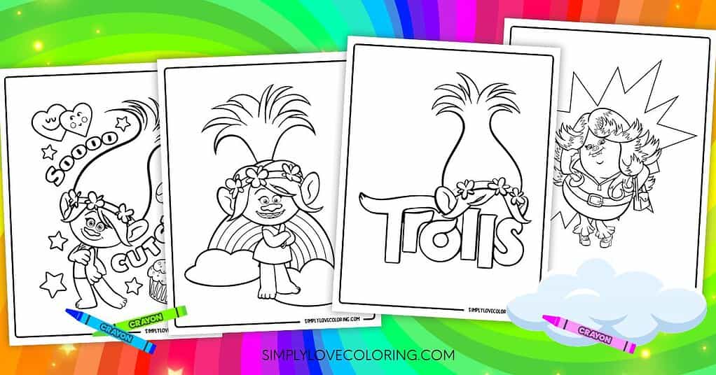 32 Trolls Coloring Pages (Free PDF Printables) - Simply Love Coloring