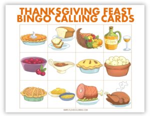 Thanksgiving Bingo Cards (Free PDF Printables) - Simply Love Coloring