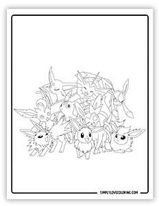 free printable pokemon coloring pages - 52 Pokemon Coloring Pages (Free ...