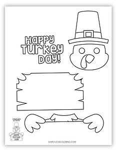 Turkey Templates (Free PDF Printables) - Simply Love Coloring