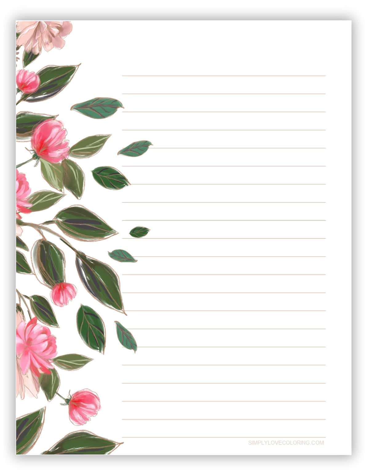 28 Printable Journal Pages (Free PDF Printables) - Simply Love Coloring