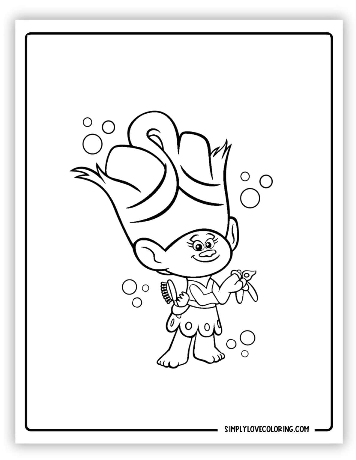 32 Trolls Coloring Pages (Free PDF Printables) - Simply Love Coloring