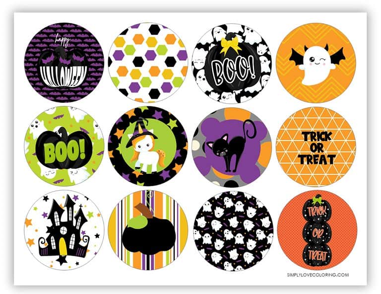 136 Halloween Tags (Free PDF Printables) - Simply Love Coloring