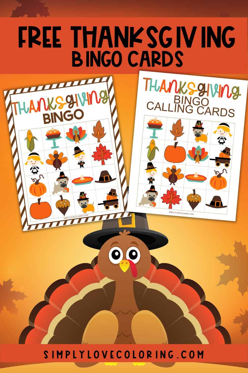 Thanksgiving Bingo Cards (Free PDF Printables) - Simply Love Coloring