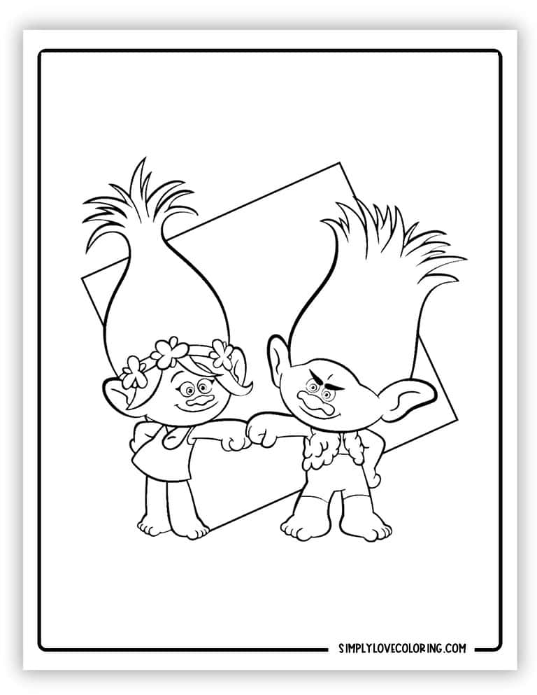 32 Trolls Coloring Pages (Free PDF Printables) - Simply Love Coloring