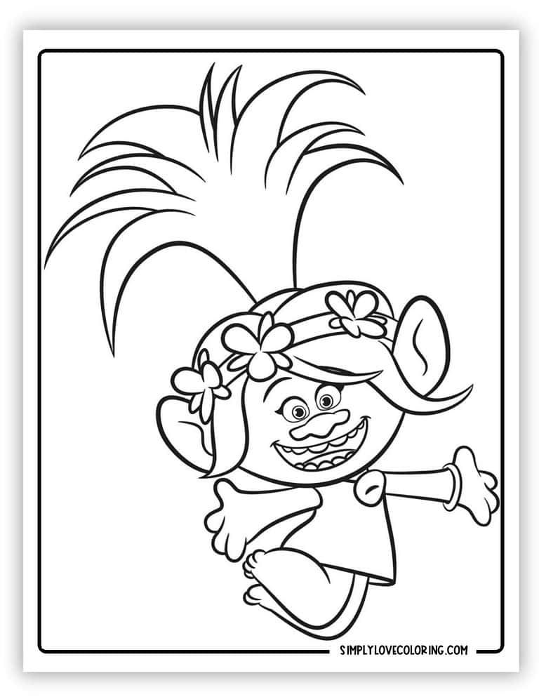 32 Trolls Coloring Pages (Free PDF Printables) - Simply Love Coloring