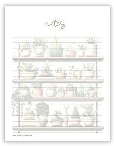 38 Printable Notes Page (Free PDF Printables) - Simply Love Coloring