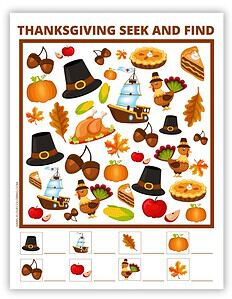 44 Thanksgiving Printables (Free PDF Activities for Kids) - Simply Love ...