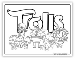 32 Trolls Coloring Pages (Free PDF Printables) - Simply Love Coloring