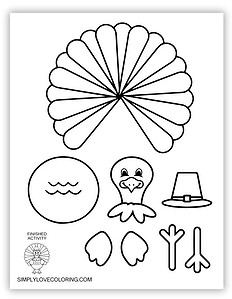 Turkey Templates (Free PDF Printables) - Simply Love Coloring