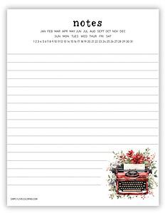 38 Printable Notes Page (Free PDF Printables) - Simply Love Coloring