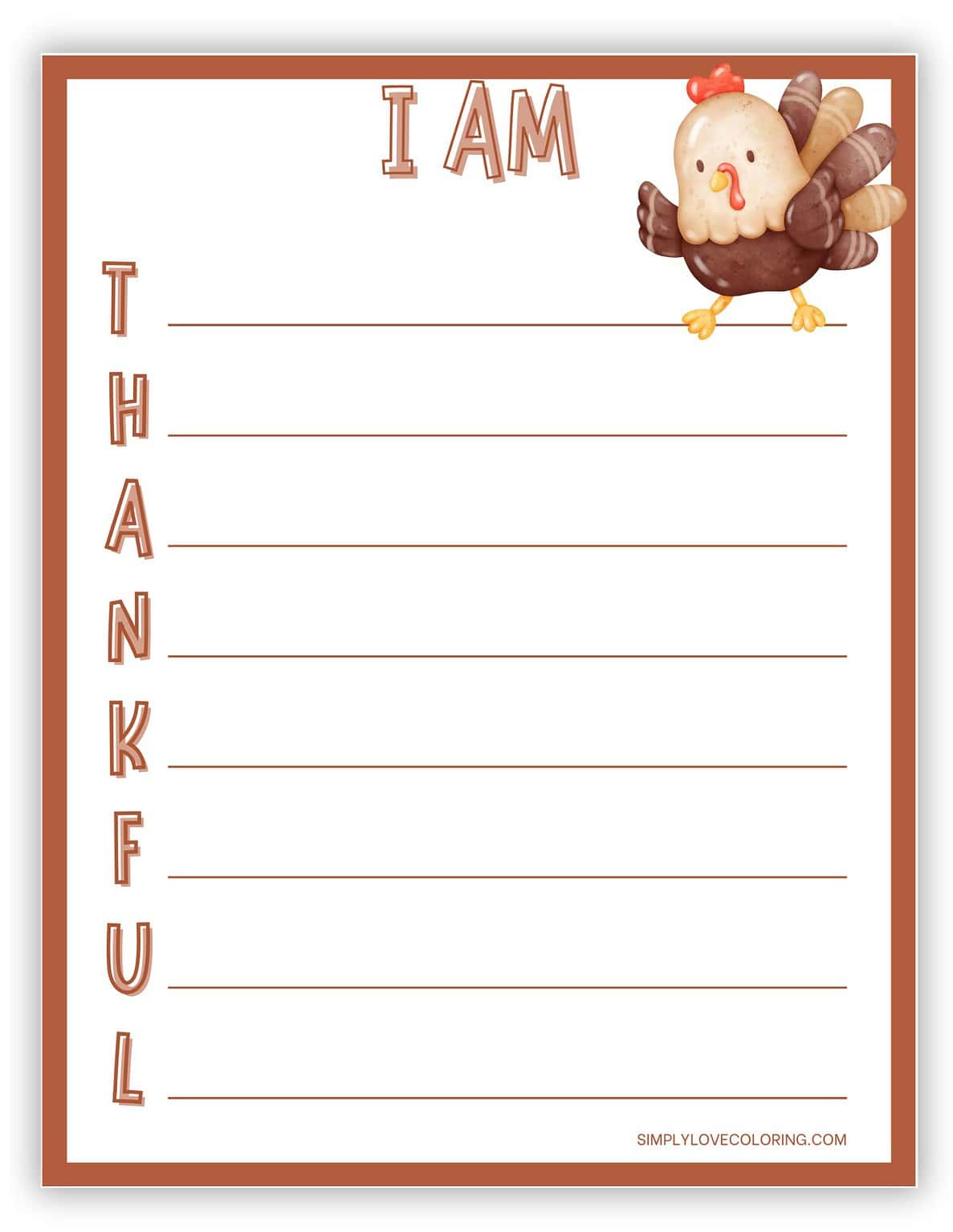 17 Embrace Gratitude: "I Am Thankful For" Worksheets (Free PDF ...