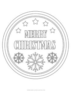 Christmas Coloring Pages (Free PDF Printables) - Simply Love Coloring