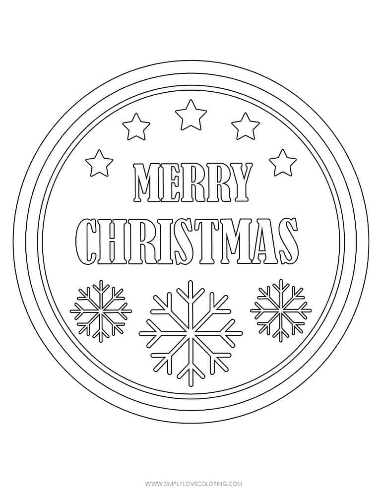 Christmas Coloring Pages (Free PDF Printables) - Simply Love Coloring