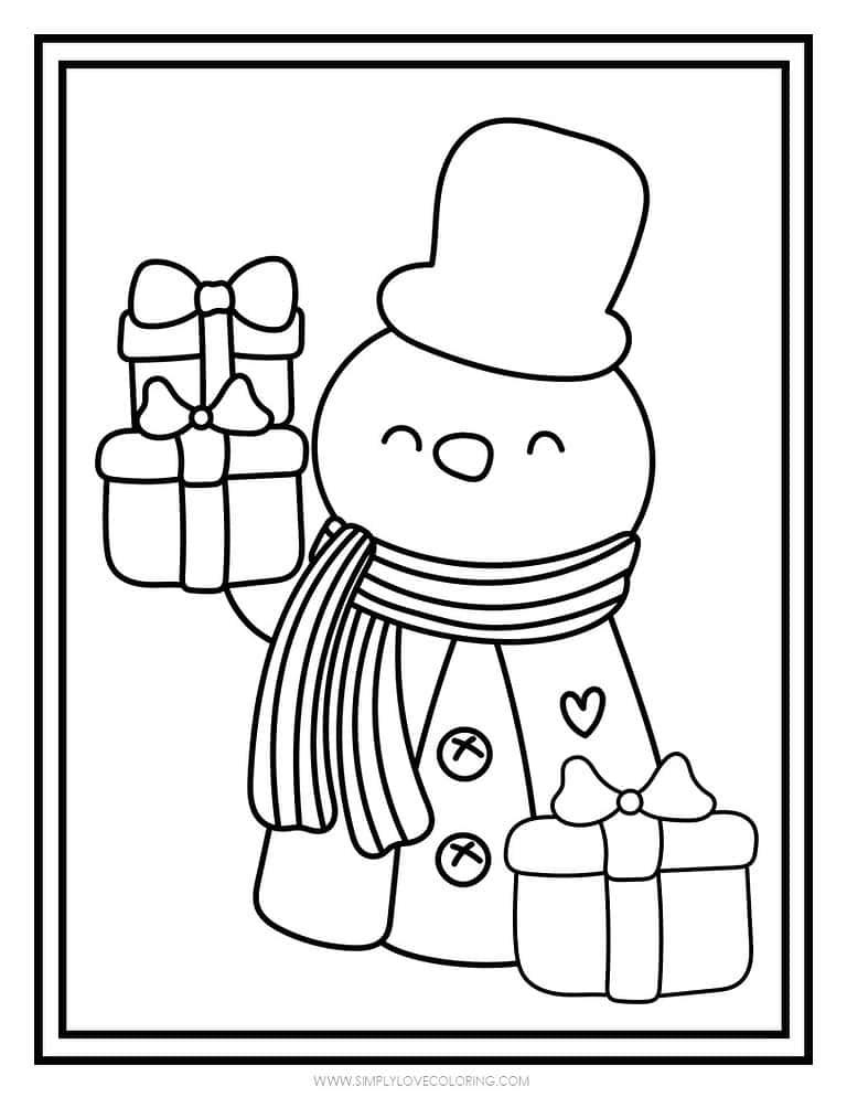 Christmas Coloring Pages (Free PDF Printables) - Simply Love Coloring