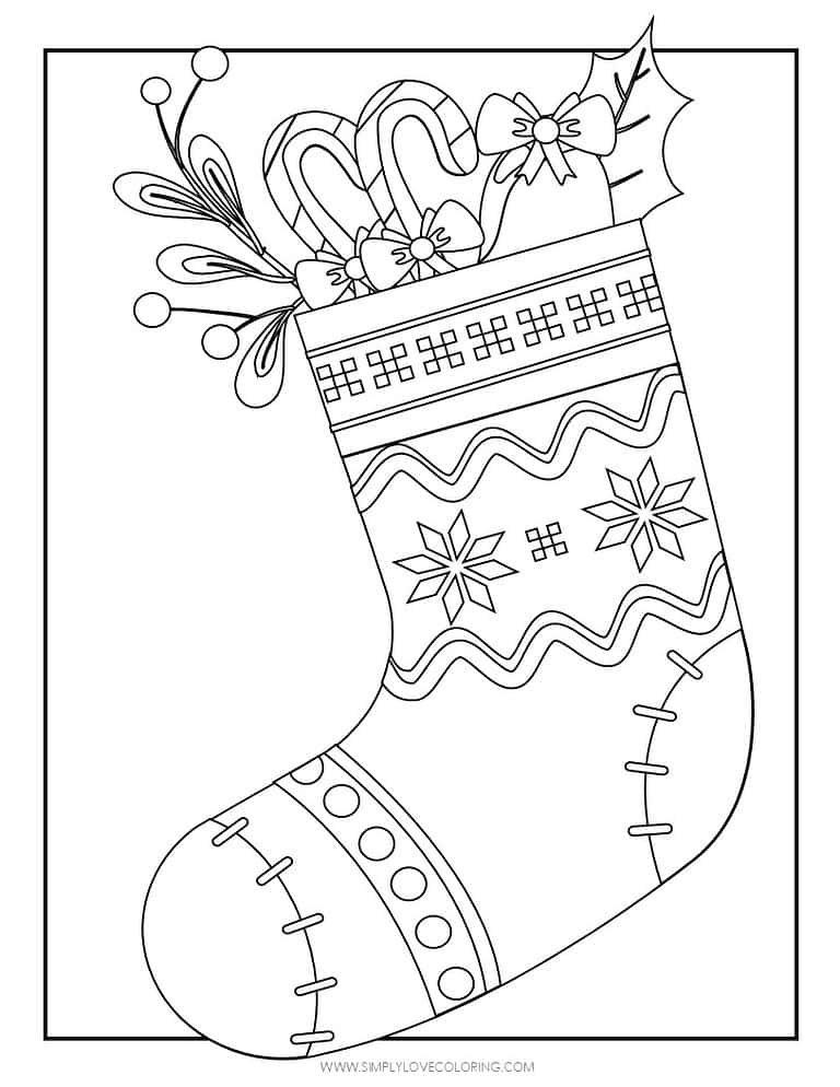 Christmas Coloring Pages (Free PDF Printables) - Simply Love Coloring