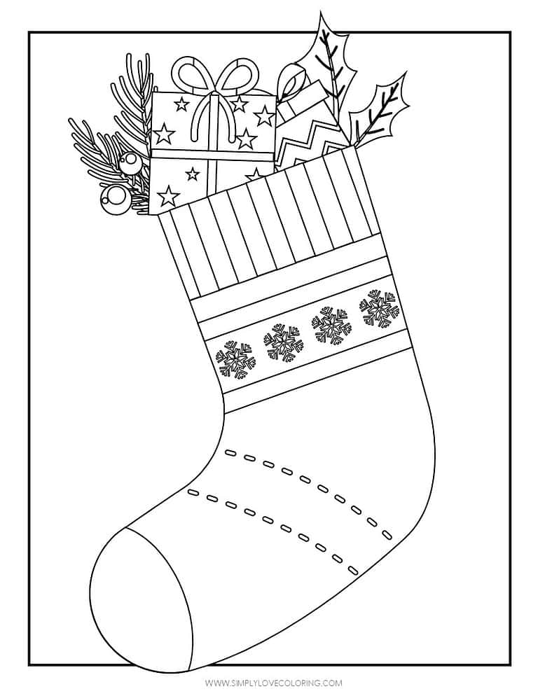 Christmas Coloring Pages (Free PDF Printables) - Simply Love Coloring