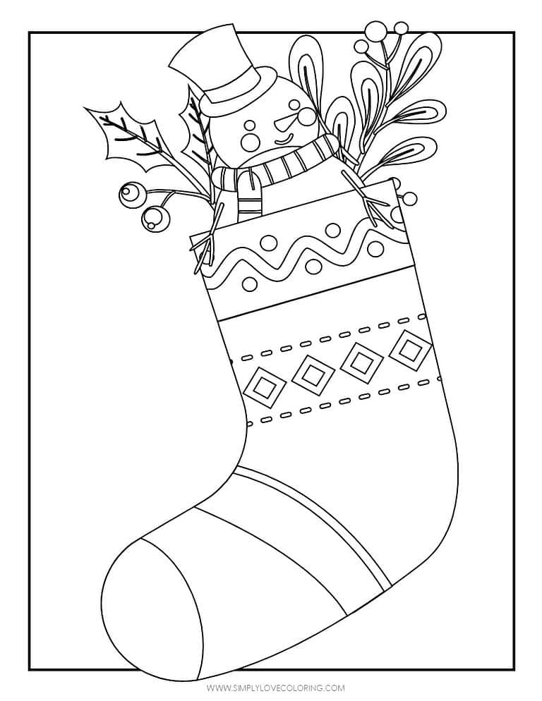 Christmas Coloring Pages (Free PDF Printables) - Simply Love Coloring