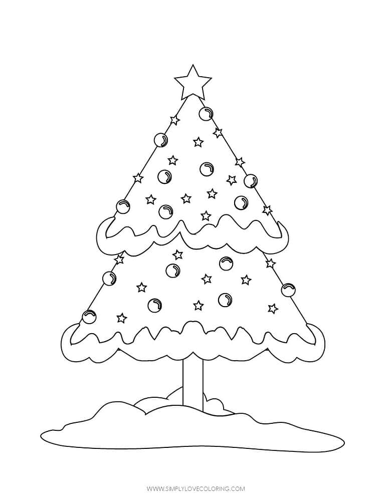 Christmas Coloring Pages (Free PDF Printables) - Simply Love Coloring