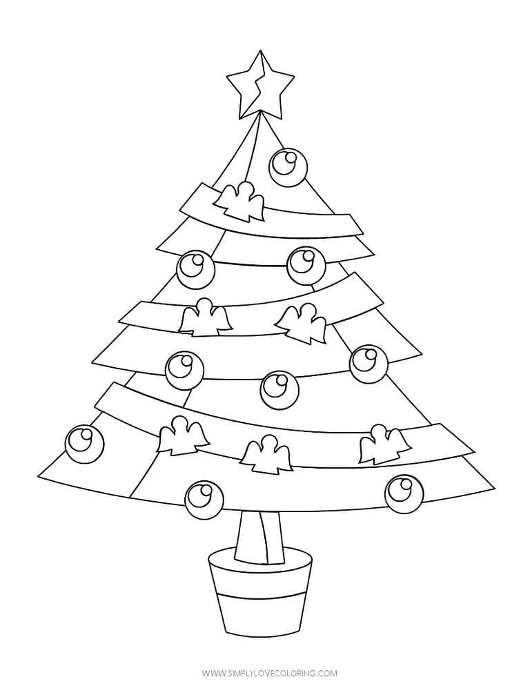 Christmas Coloring Pages (Free PDF Printables) - Simply Love Coloring