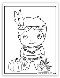 Pilgrim Coloring Pages (Free PDF Printables) - Simply Love Coloring